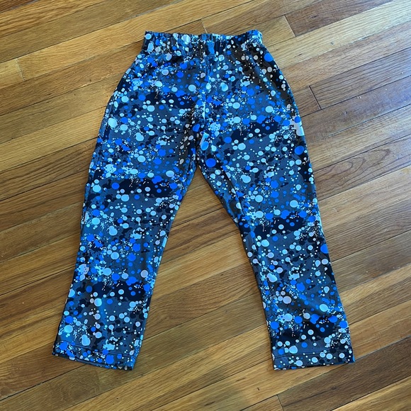 Pants & Jumpsuits | Blue Polka Dot Capris | Poshmark